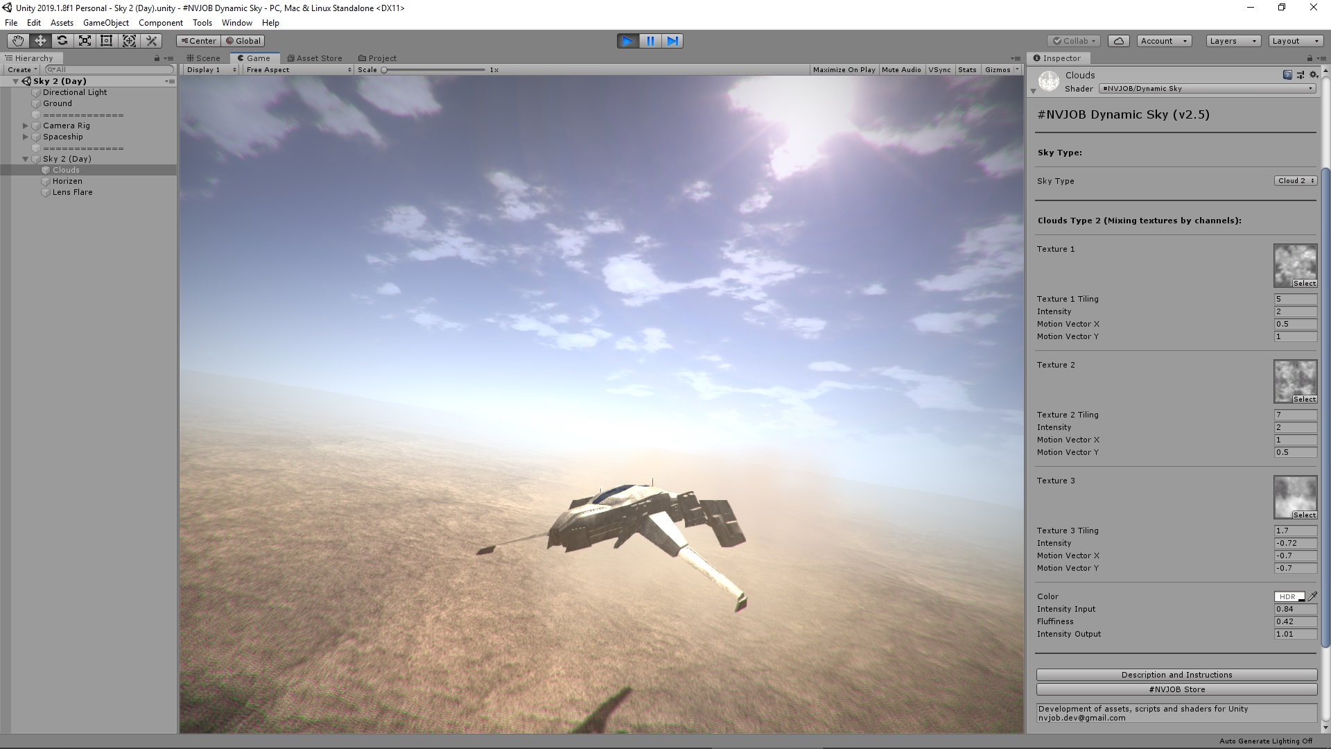 Dynamic Sky. Shaders Settings (/ Dynamic Sky). Nicholas Veselov Unity Developer. Николай Веселов ...